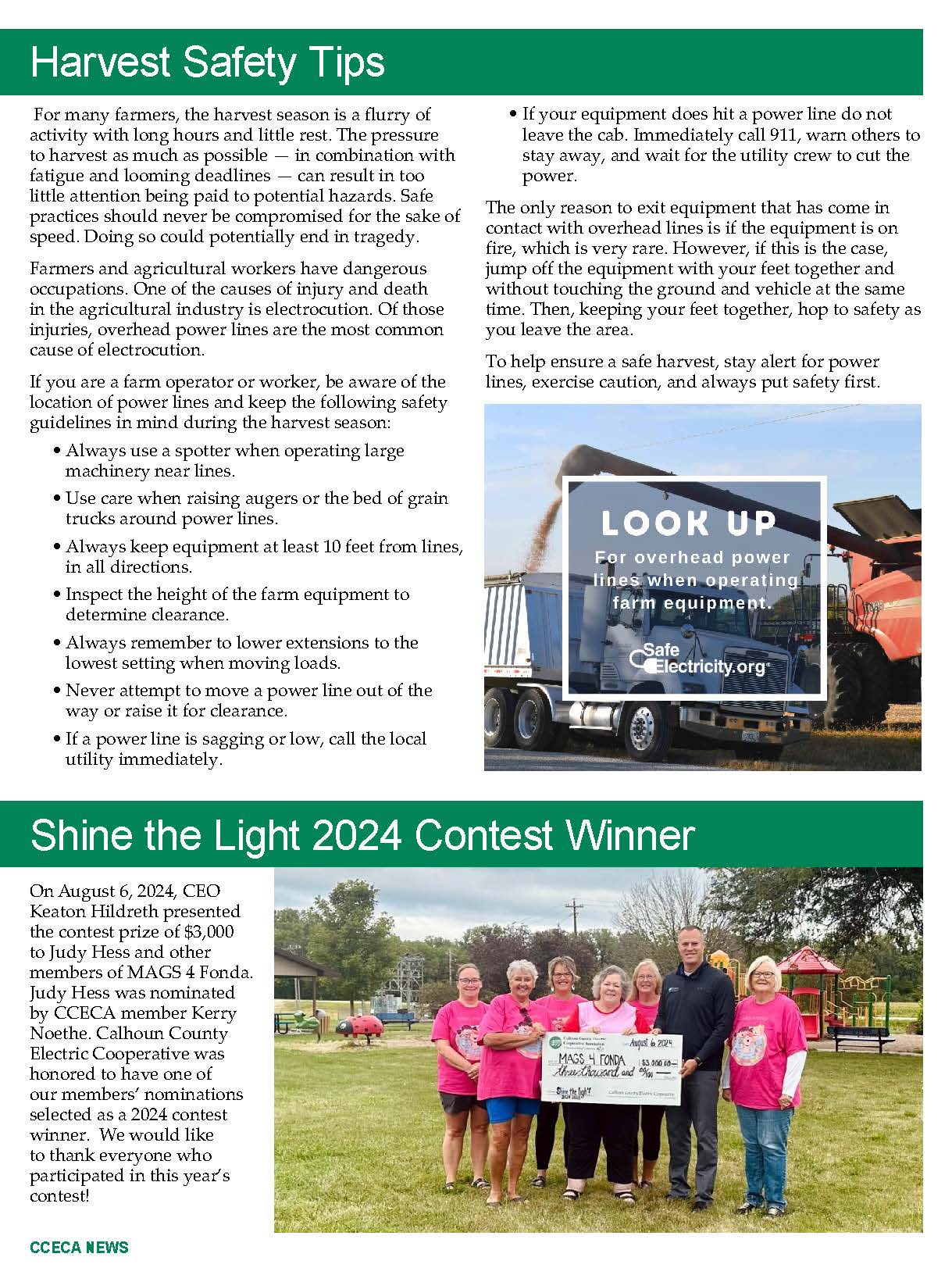Member Newsletter | Calhoun County Electric Cooperative Association